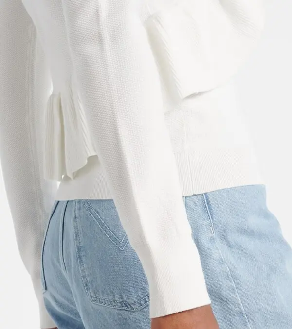 Max Mara Agenzia Knitted Ruffled Top