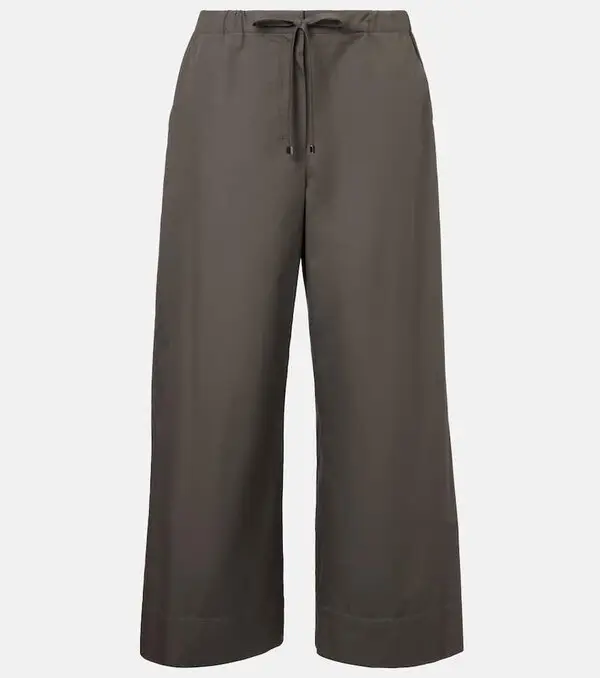 Max Mara Auero Wide-leg Cotton Pants