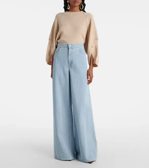 Max Mara Affari High-rise Wide-leg Jeans