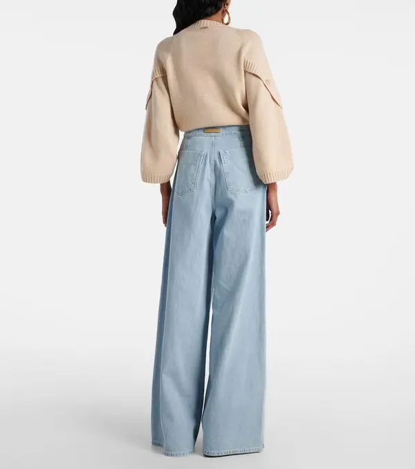 Max Mara Affari High-rise Wide-leg Jeans