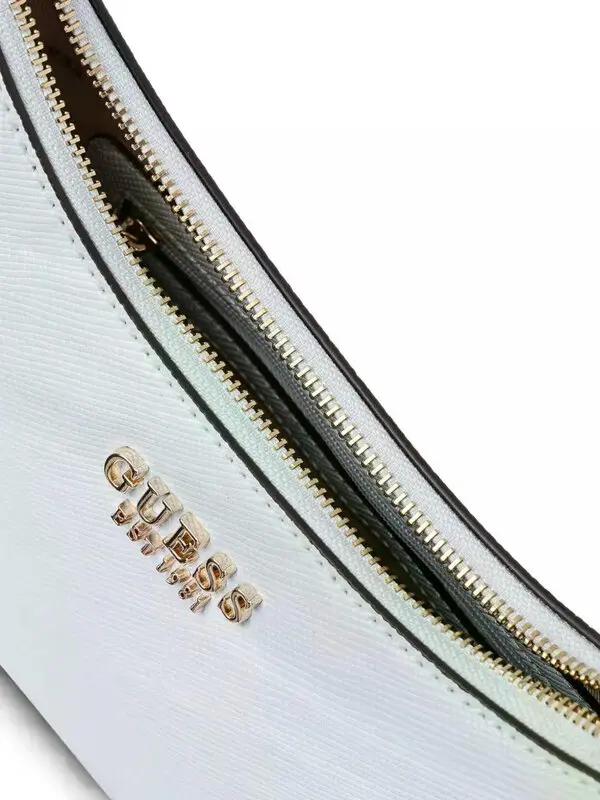 Guess Logo-lettering Shoulder Bag - Blue
