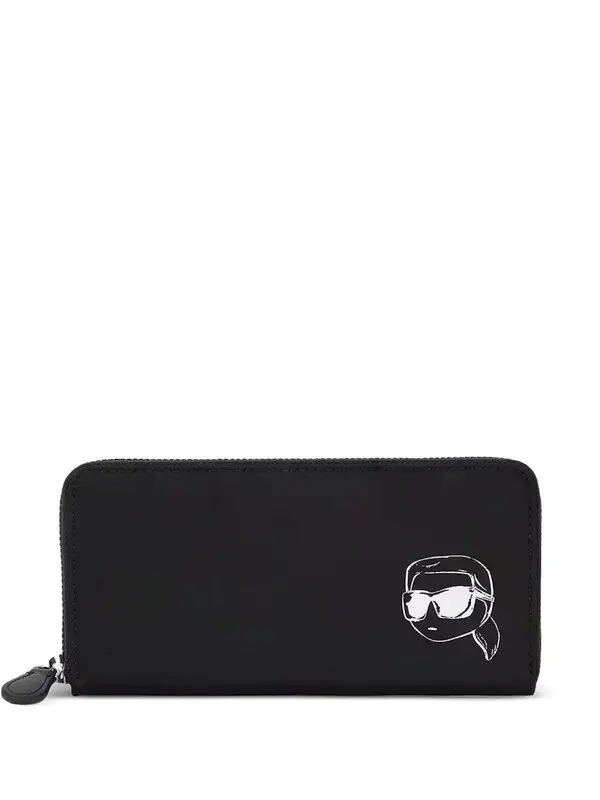 Karl Lagerfeld Logo-print Wallet - Black