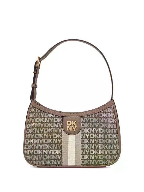 Dkny Monogram Canvas Shoulder Bag