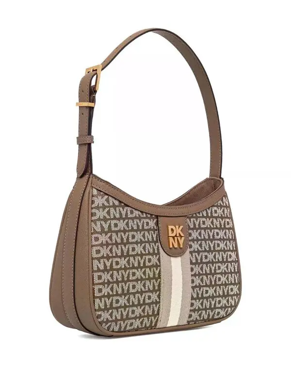 Dkny Monogram Canvas Shoulder Bag