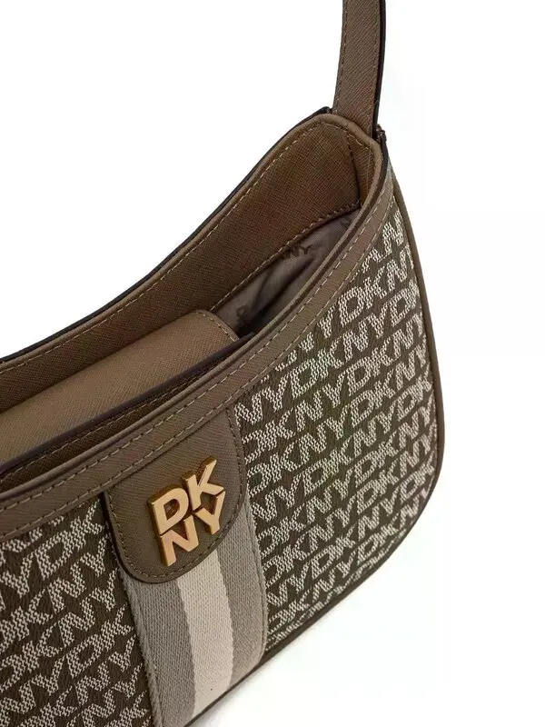 Dkny Monogram Canvas Shoulder Bag