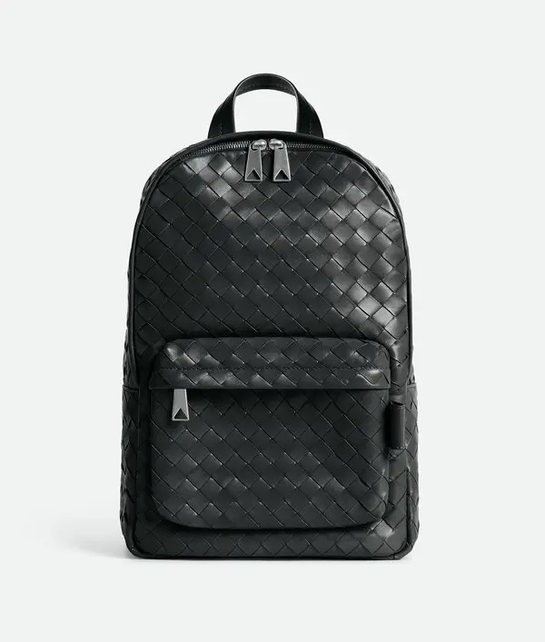 BOTTEGA  VENETA Intrecciato Leather Backpack - Ardoise
