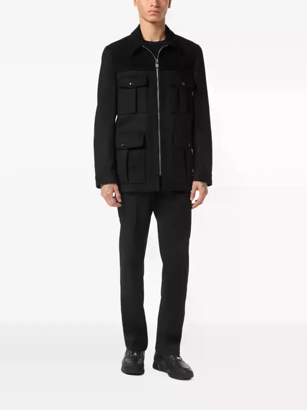 BILLIONAIRE Zip-up Jacket - Black