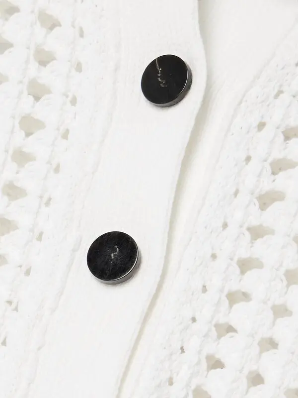 Proenza Schouler Micah Crocheted Mini Dress - Neutrals