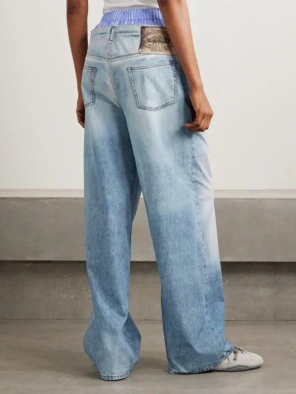 Acne Studios Trompe L'oeil Printed Wide-leg Pants