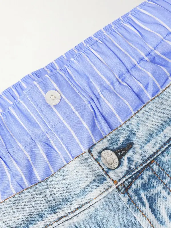 Acne Studios Trompe L'oeil Printed Wide-leg Pants