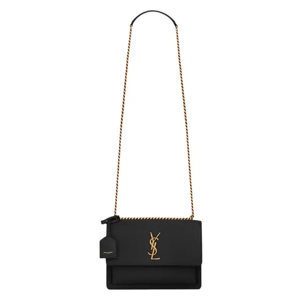Saint Laurent Sunset Medium Chain Bag - Black