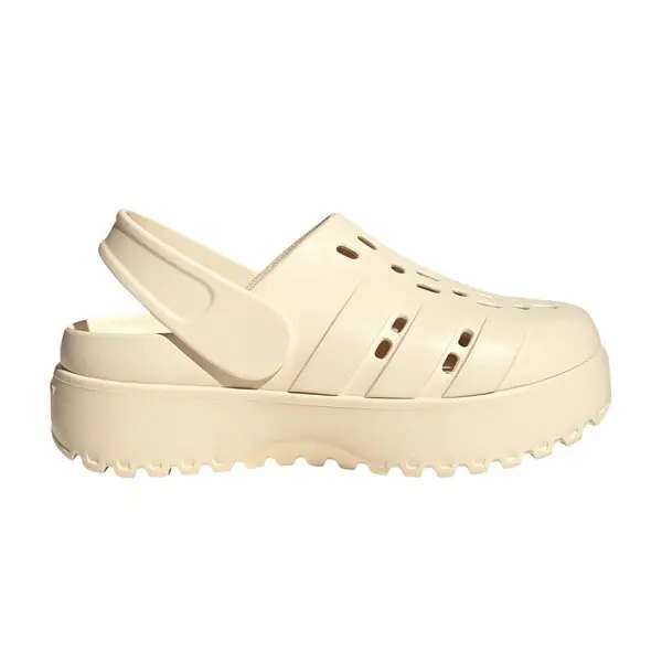 Adidas Adilette Platform Clogs - Cream