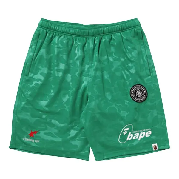 A BATHING APE Soccer Game Shorts - Green