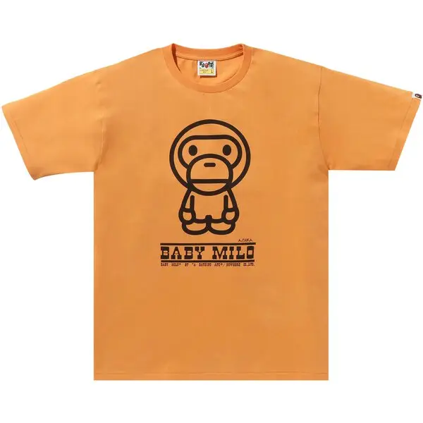 A BATHING APE Classic Baby Milo Tee - Orange