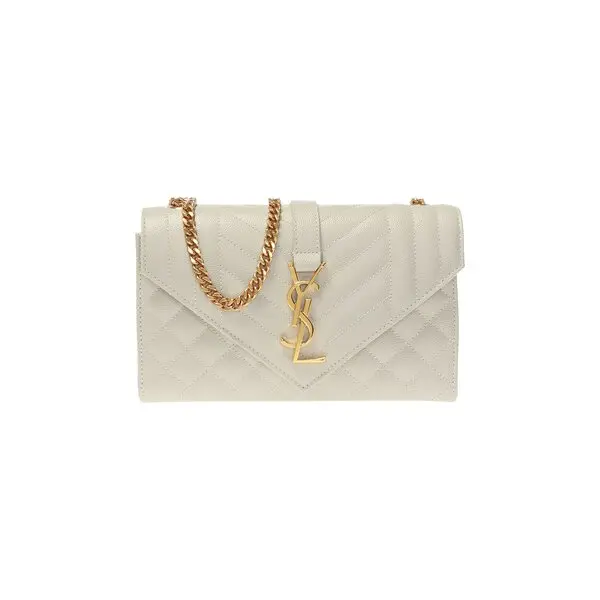 Saint Laurent Small Envelope Chain Bag - Cream