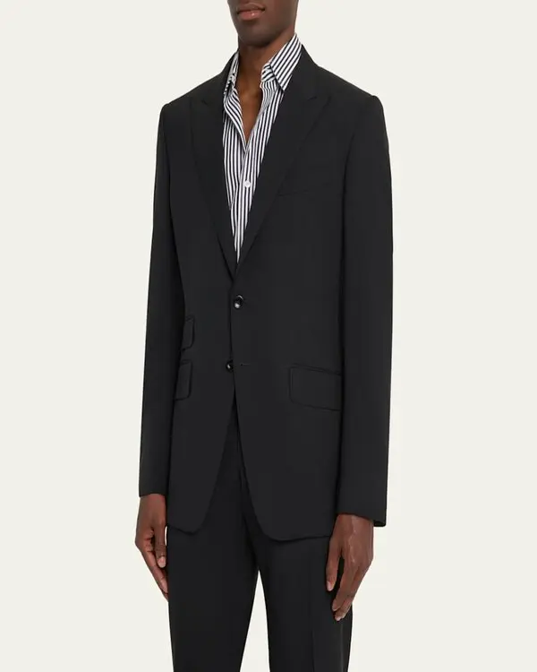 TOM FORD Wool Peak Lapel Two-piece Suit