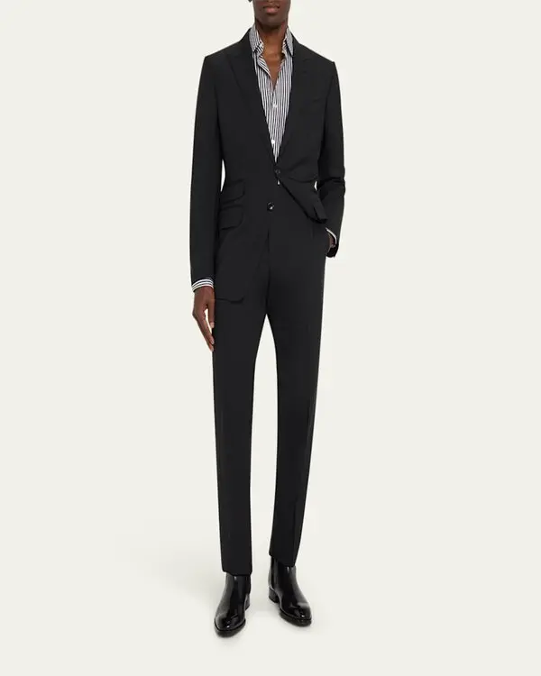 TOM FORD Wool Peak Lapel Two-piece Suit