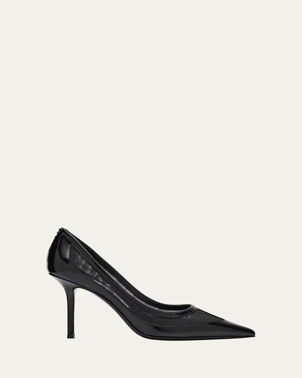 JIMMY CHOO Love 85 Spazzolato Mesh Pumps