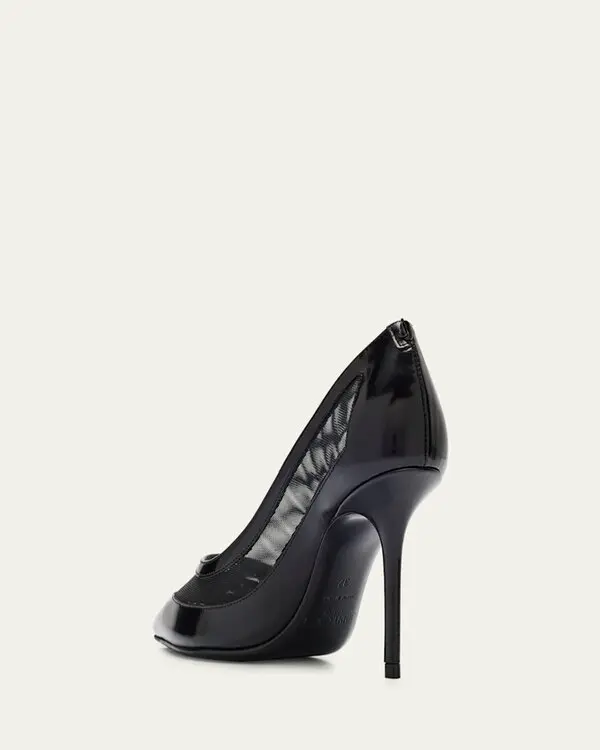 JIMMY CHOO Love 85 Spazzolato Mesh Pumps