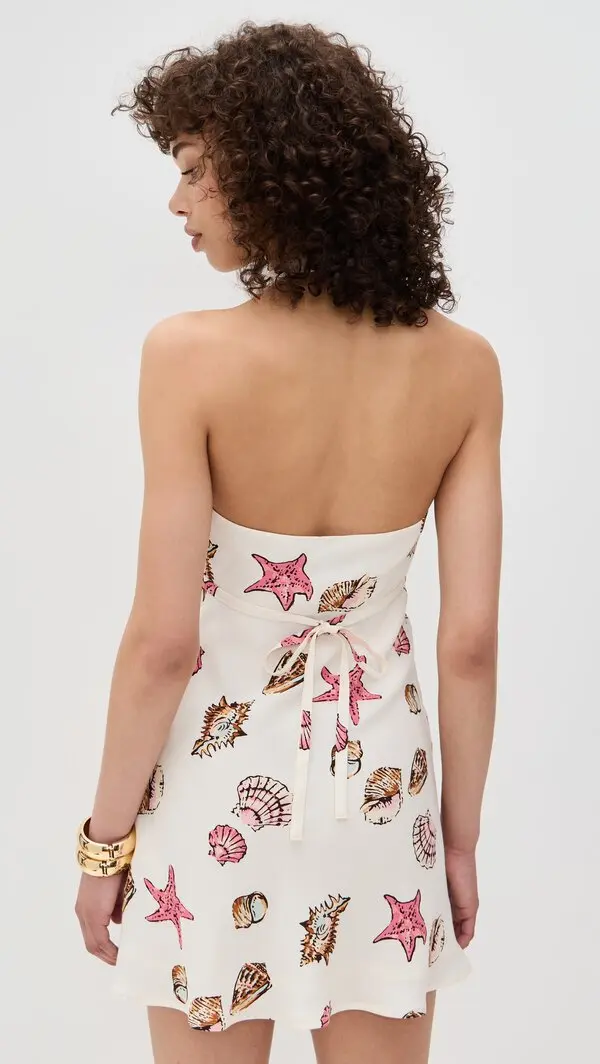 reformation laken mini dress REFORMATION Laken Dress In Freddie mini dress long