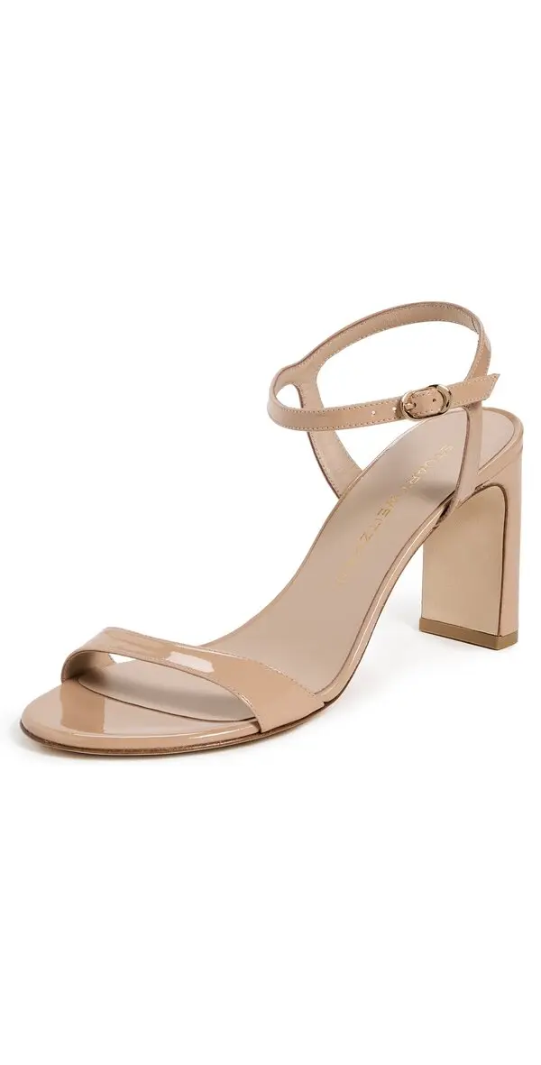 STUART WEITZMAN Babette 85mm Sandals - Adobe