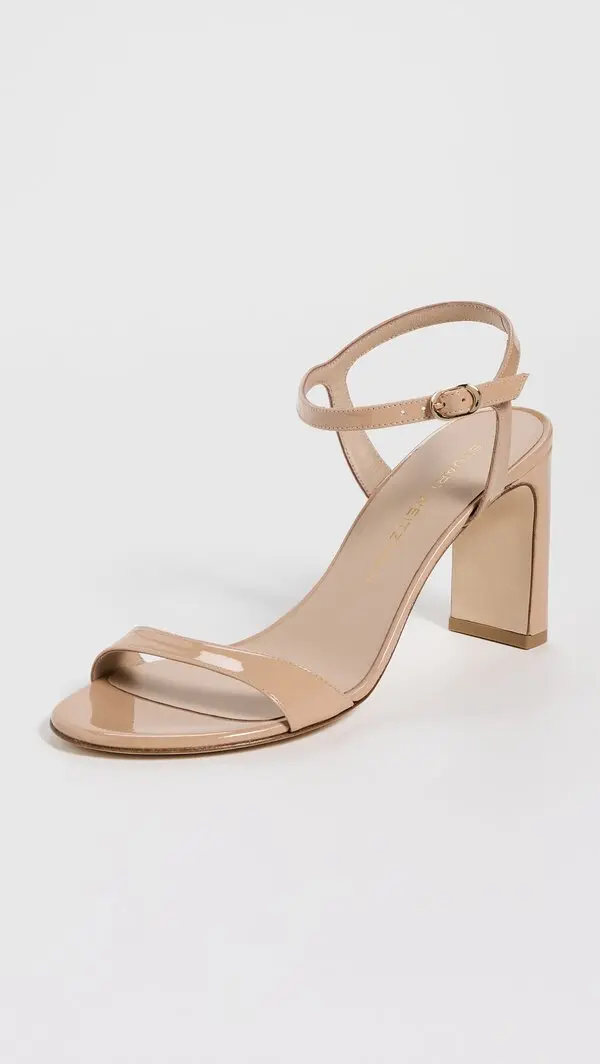 STUART WEITZMAN Babette 85mm Sandals - Adobe