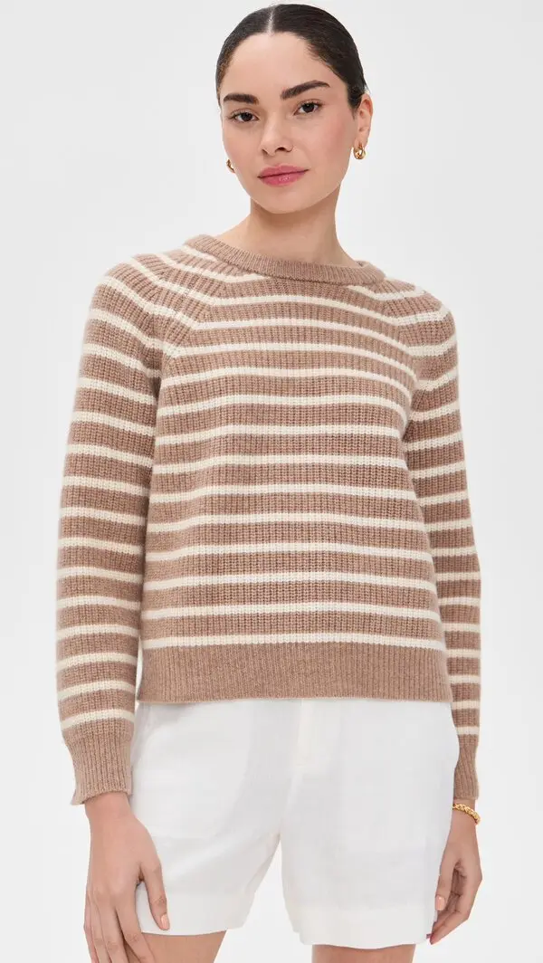 MAREA Striped Wool Crewneck Sweater