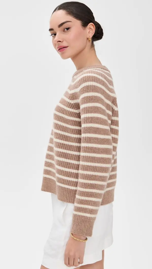 MAREA Striped Wool Crewneck Sweater