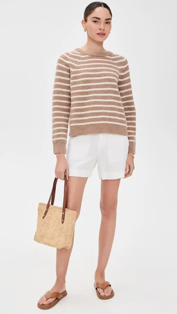 MAREA Striped Wool Crewneck Sweater