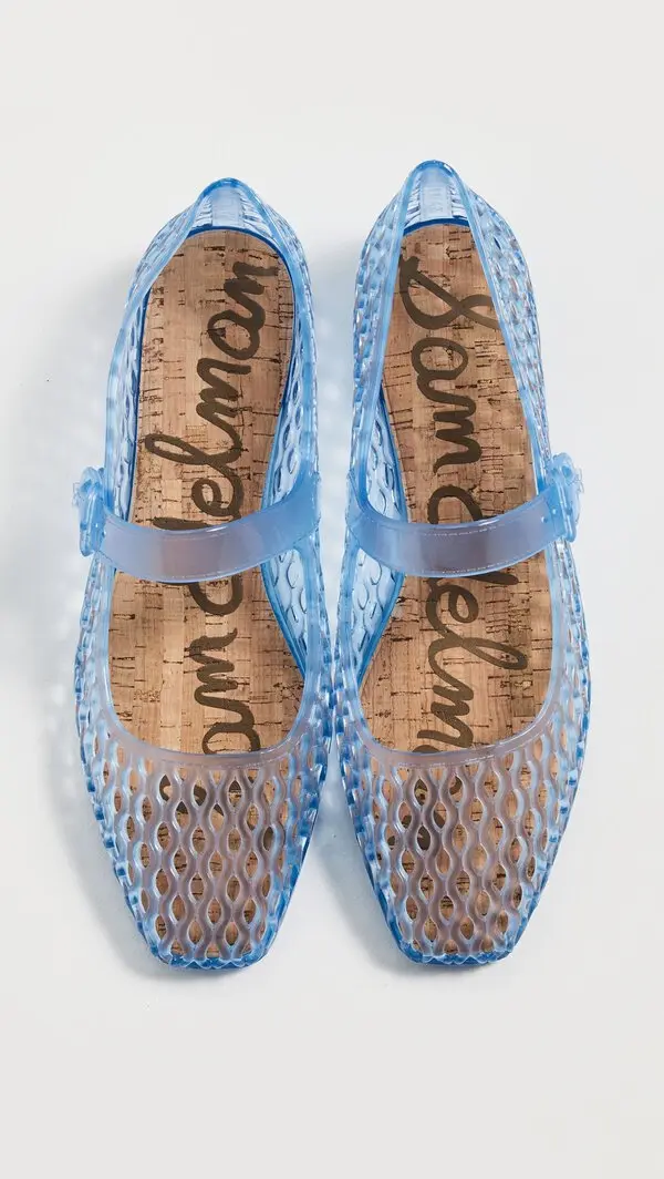 Sam Edelman Michaela Jelly Flats - Soft Blue