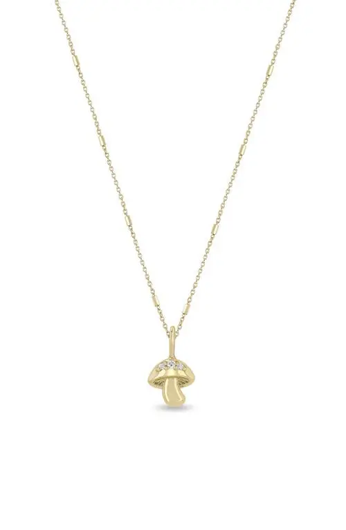 Zoe Chicco 3d Diamond Mushroom Charm