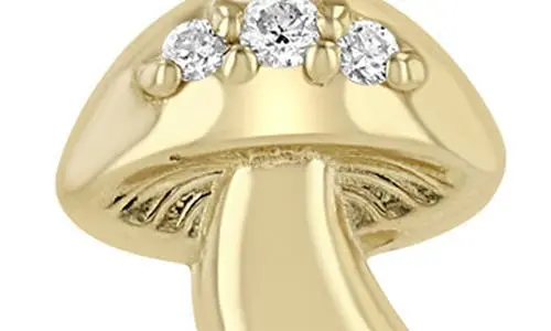 Zoe Chicco 3d Diamond Mushroom Charm