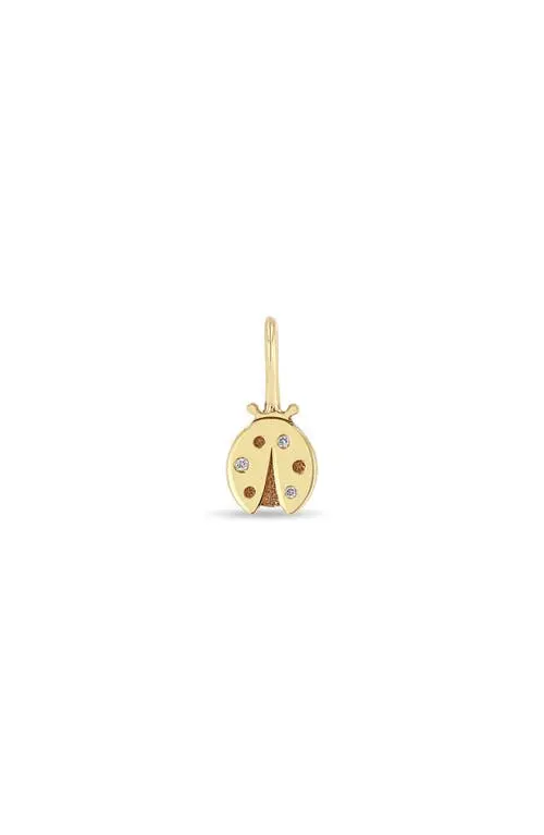 Zoe Chicco Ladybug Charm - Yellow Gold