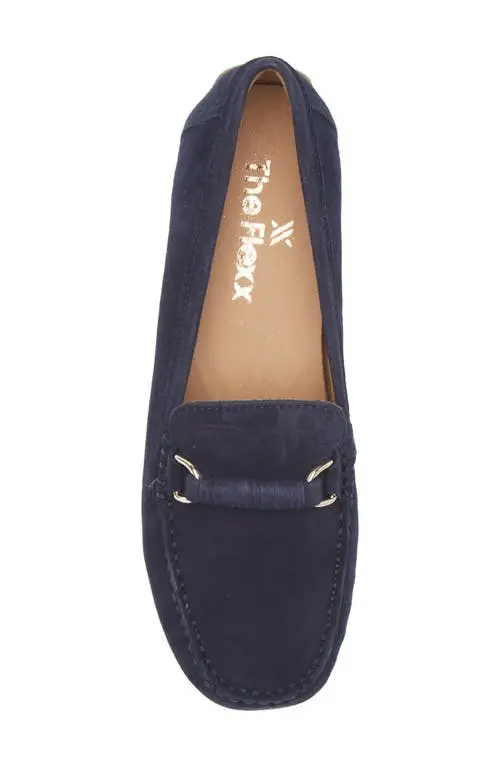 The Flexx Lionel Loafer - Navy Camoscio