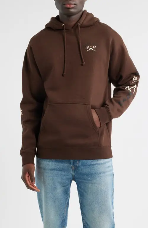 DARK SEAS Headmaster Iii Fleece Pullover Hoodie - Brown