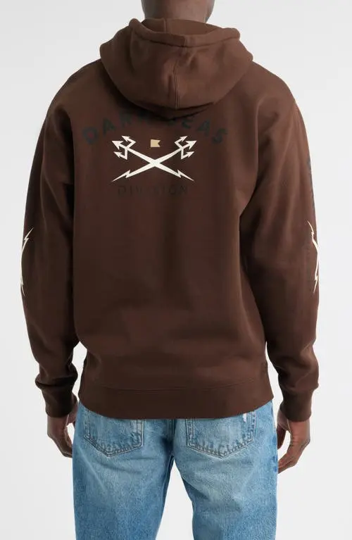DARK SEAS Headmaster Iii Fleece Pullover Hoodie - Brown