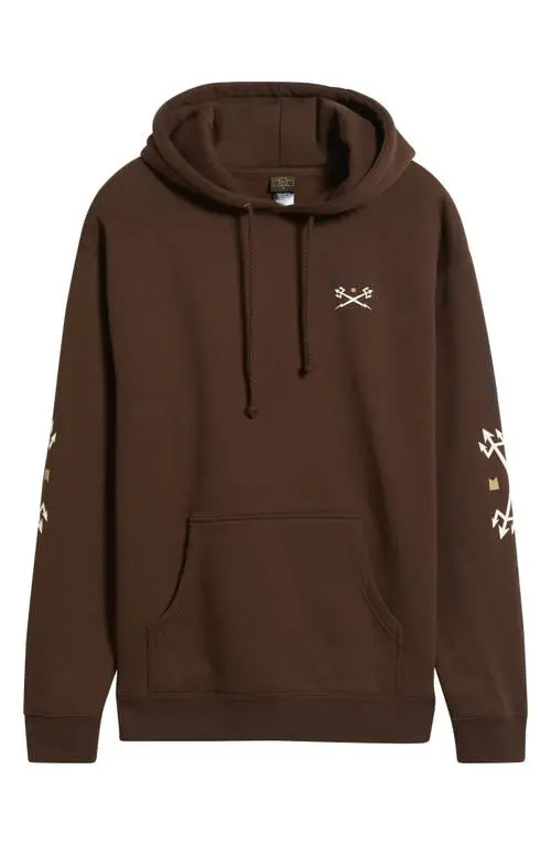 DARK SEAS Headmaster Iii Fleece Pullover Hoodie - Brown