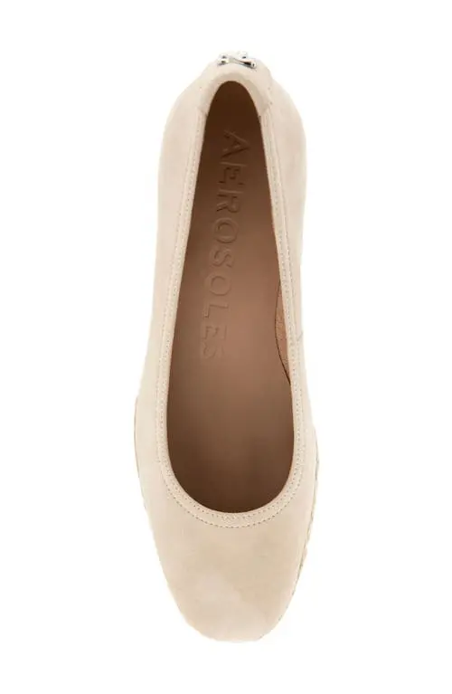 Aerosoles Roma Wedge Pump - Stone Suede