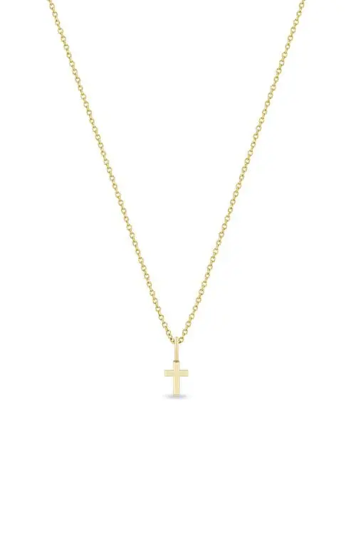 Zoe Chicco Vertical Cross Charm