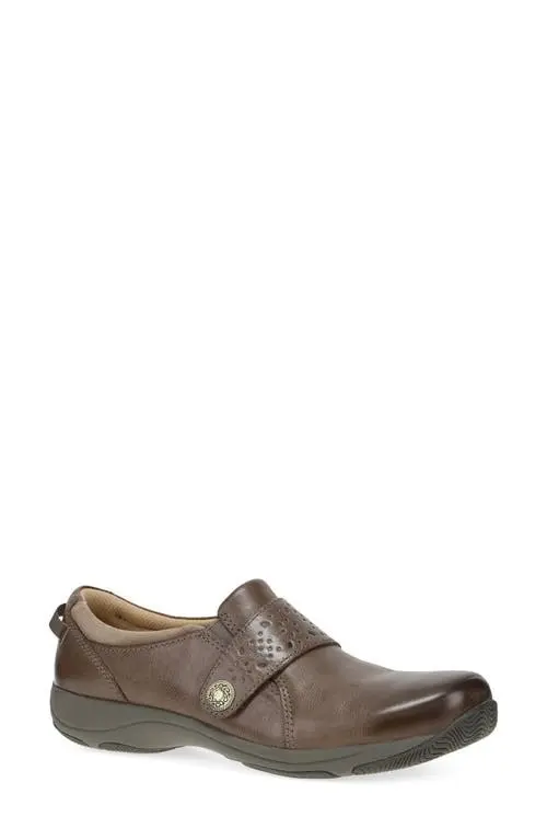 Dansko Sallie Clogs - Stone Waxy Burnished