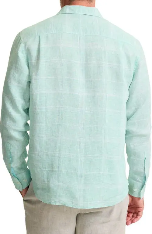 Tommy Bahama Paradiso Plaid Linen Button-up Shirt - Sprite