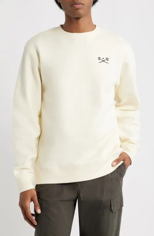DARK SEAS Go-to Ii Fleece Sweatshirt - Bone