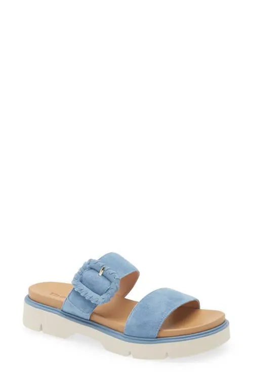 The Flexx Atena Platform Slide Sandal - Sugar Camoscio