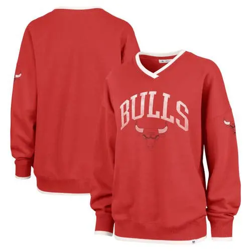 '47 Chicago Bulls Rise Wax Pack Daze '80s Oversize Pullover Sweatshirt