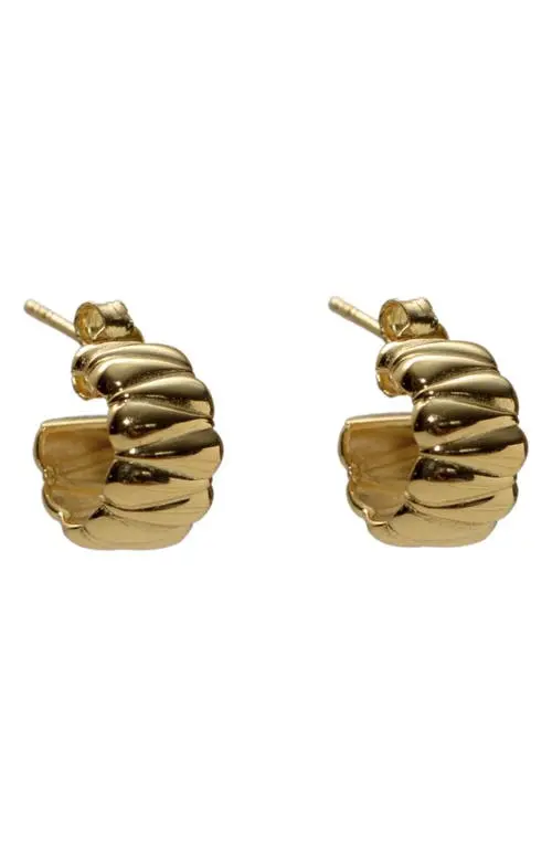 Argento Vivo Quilted Hoop Earrings