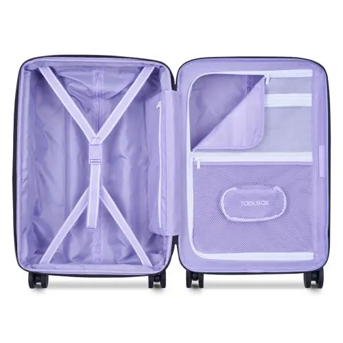 FLORENCE BY MILLS Spin Me Away Expandable 20" Carry-on Spinner Suitcase - Lavender
