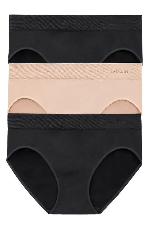 Le Mystère Assorted 3-pack Seamless Hipster Briefs