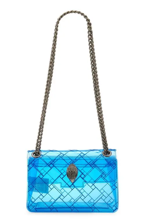 Kurt Geiger Mini Kensington Vinyl Crossbody Bag - Blue