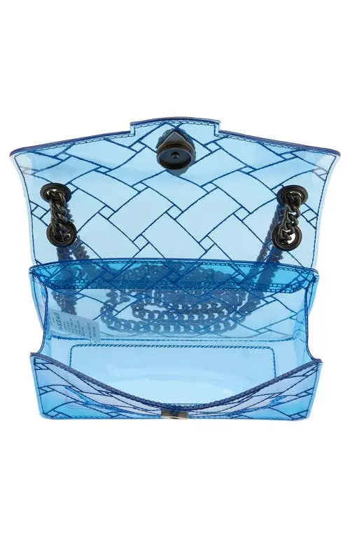 Kurt Geiger Mini Kensington Vinyl Crossbody Bag - Blue