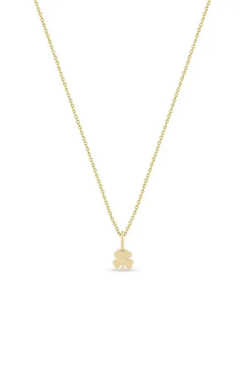 Zoe Chicco 14k Gold Clover Charm